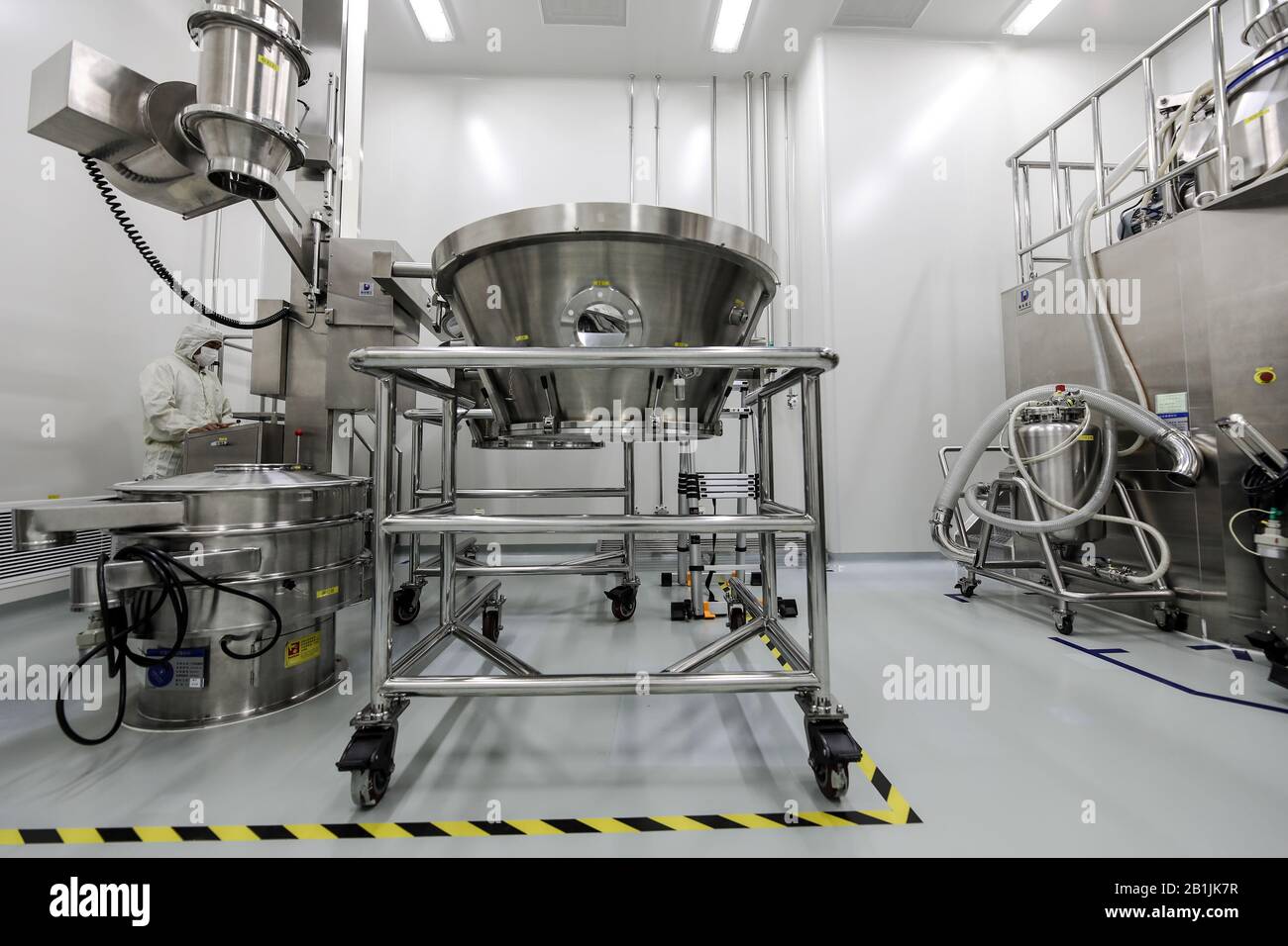 BEIJING, CHINA - JUNE 03, 2019: Modern drug manufacturing laboratory ...