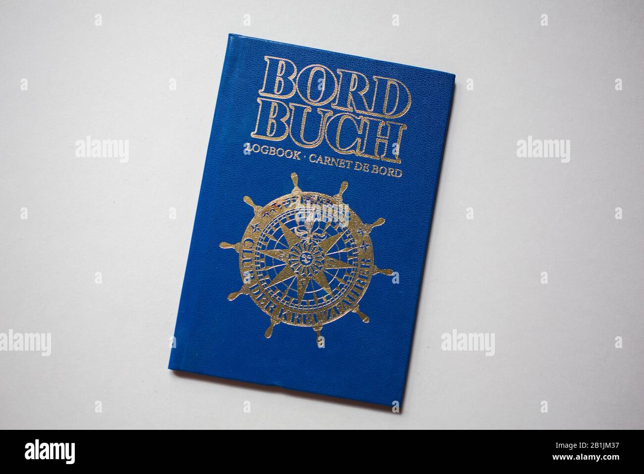 blue log book of seafaring Stock Photo - Alamy