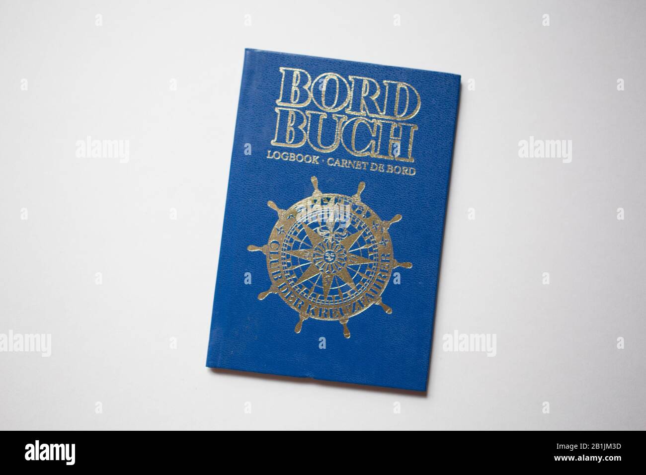blue log book of seafaring Stock Photo - Alamy