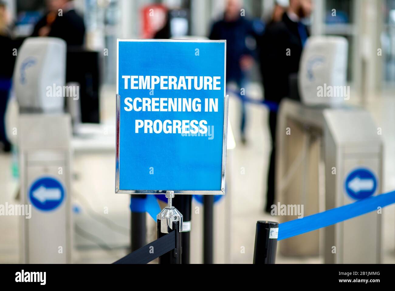 Hanover, Germany. 26th Feb, 2020. A sign at the entrance to the Hanover ...
