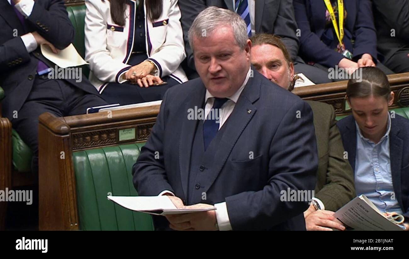 SNP Westminster leader Ian Blackford speaks during Prime Minister's ...