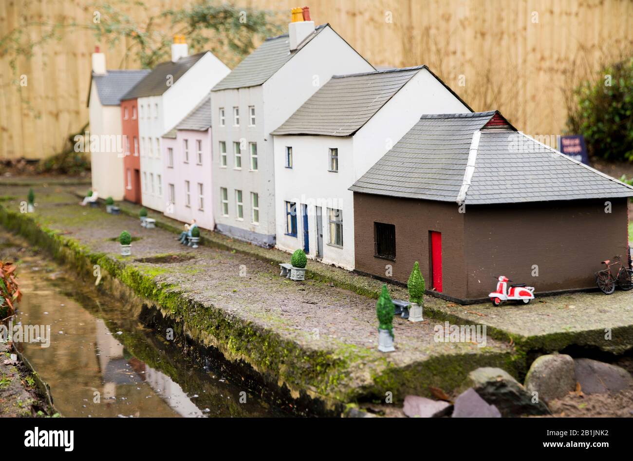 Landscape photograph of a model village Stock Photo - Alamy