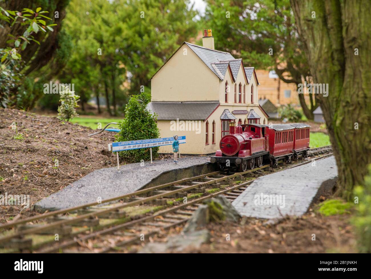 Landscape photograph of a model village Stock Photo - Alamy