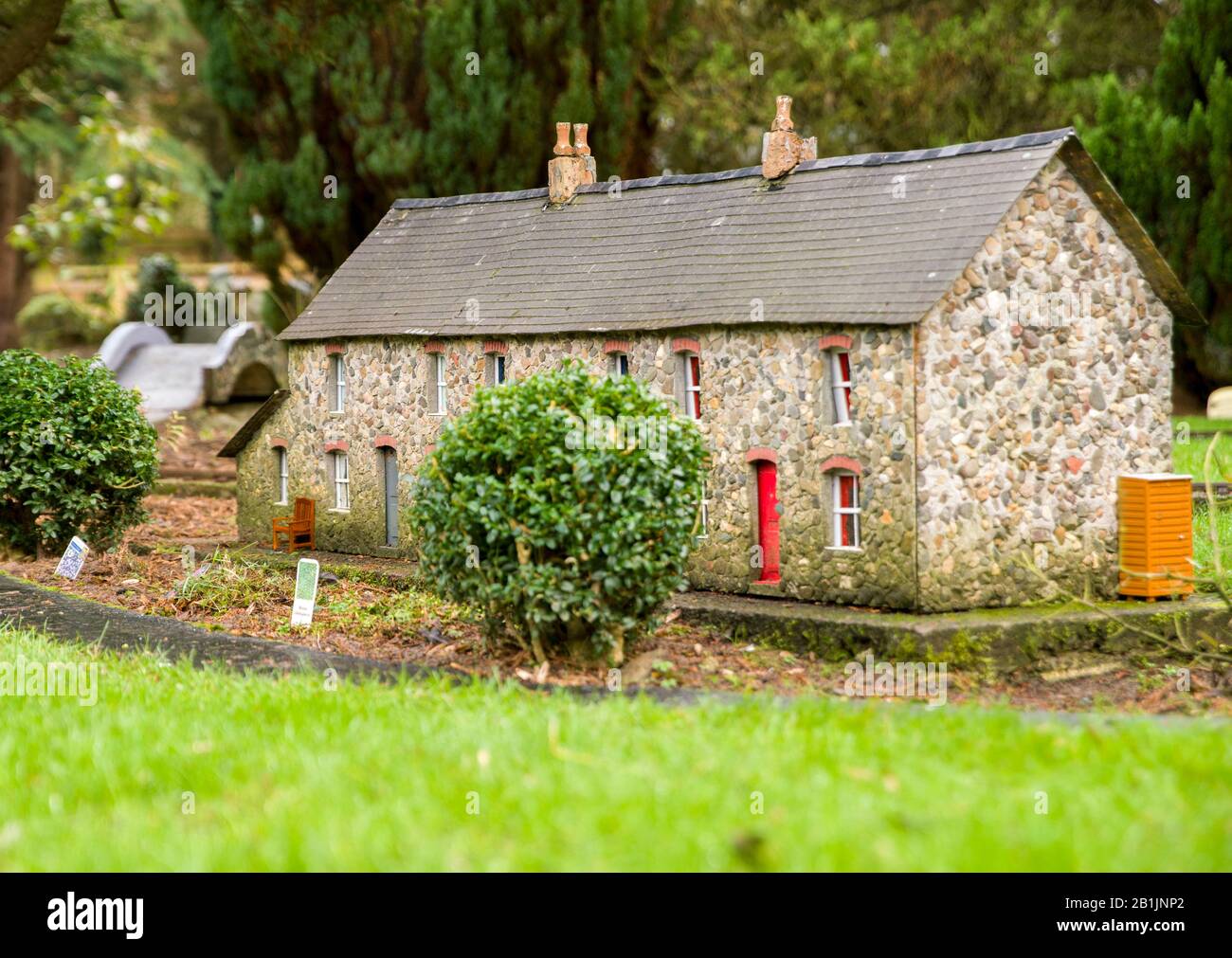Landscape photograph of a model village Stock Photo - Alamy