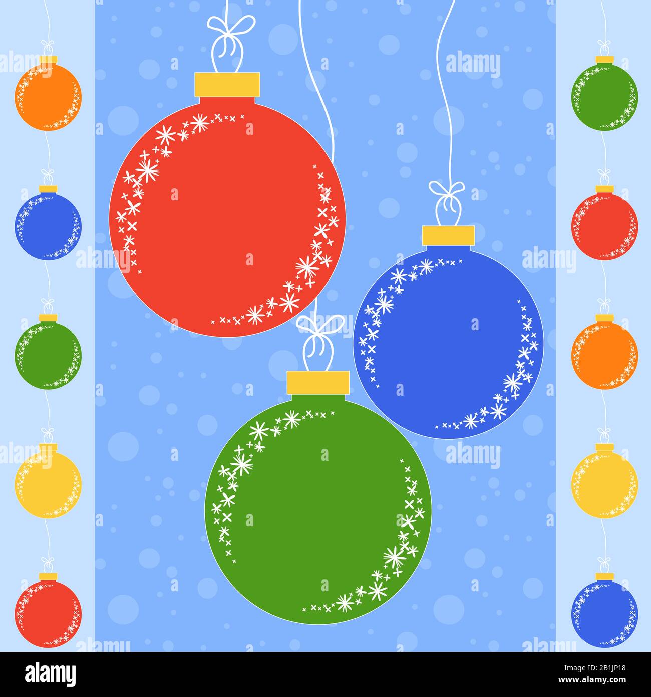 Christmas toys on light Stock Vector Images - Alamy