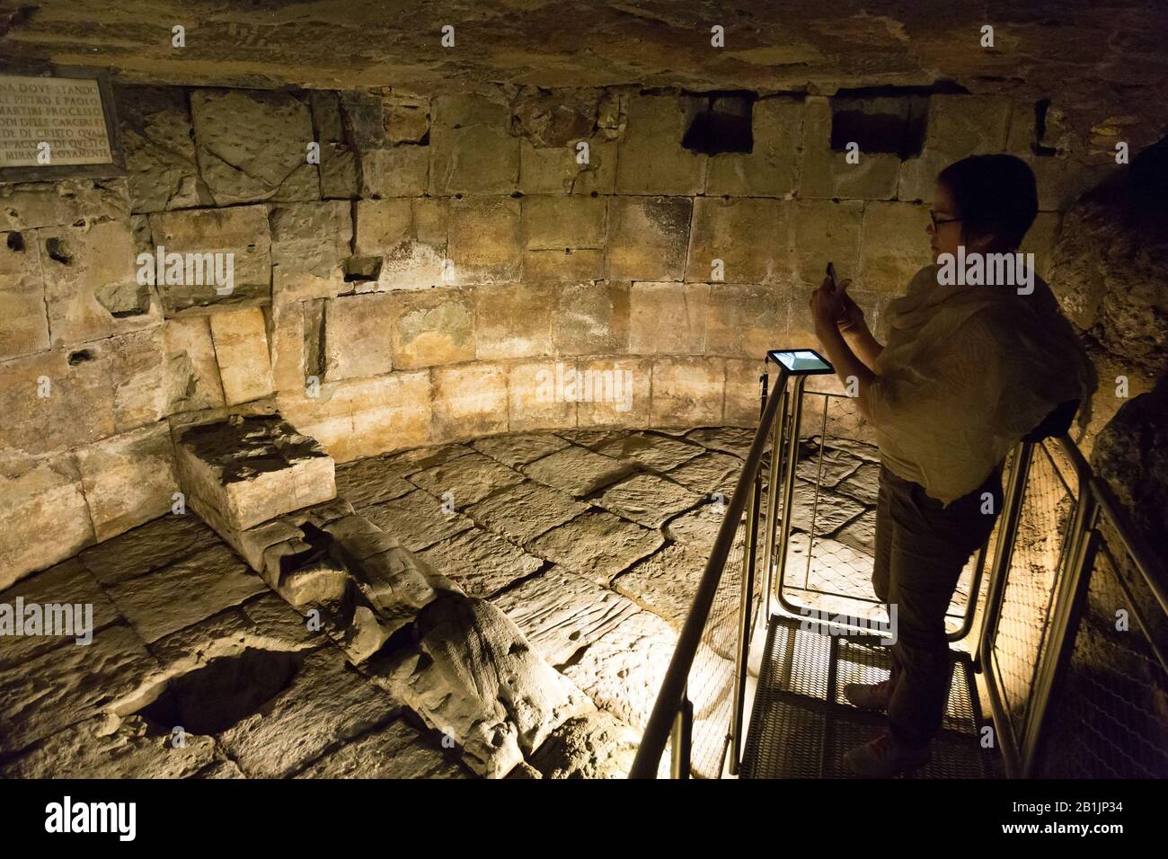 Mamertine prison hi-res stock photography and images - Alamy