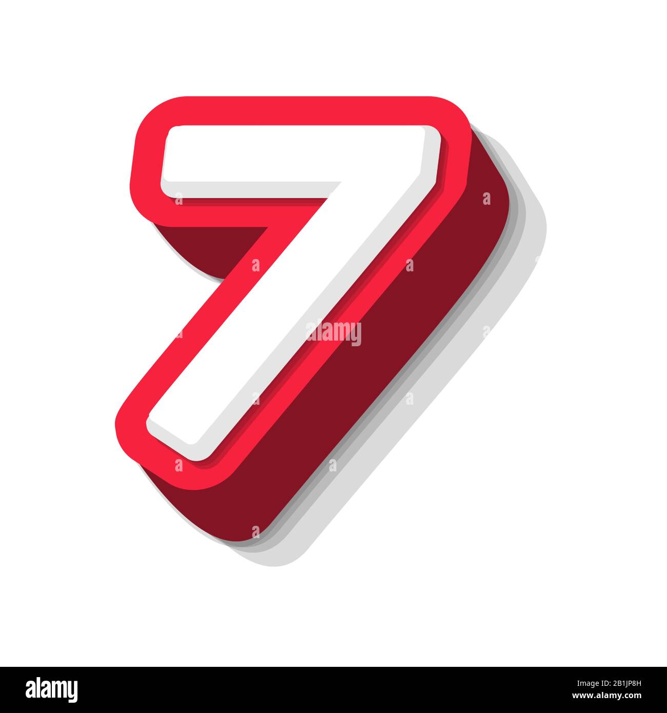 Number 7 Red