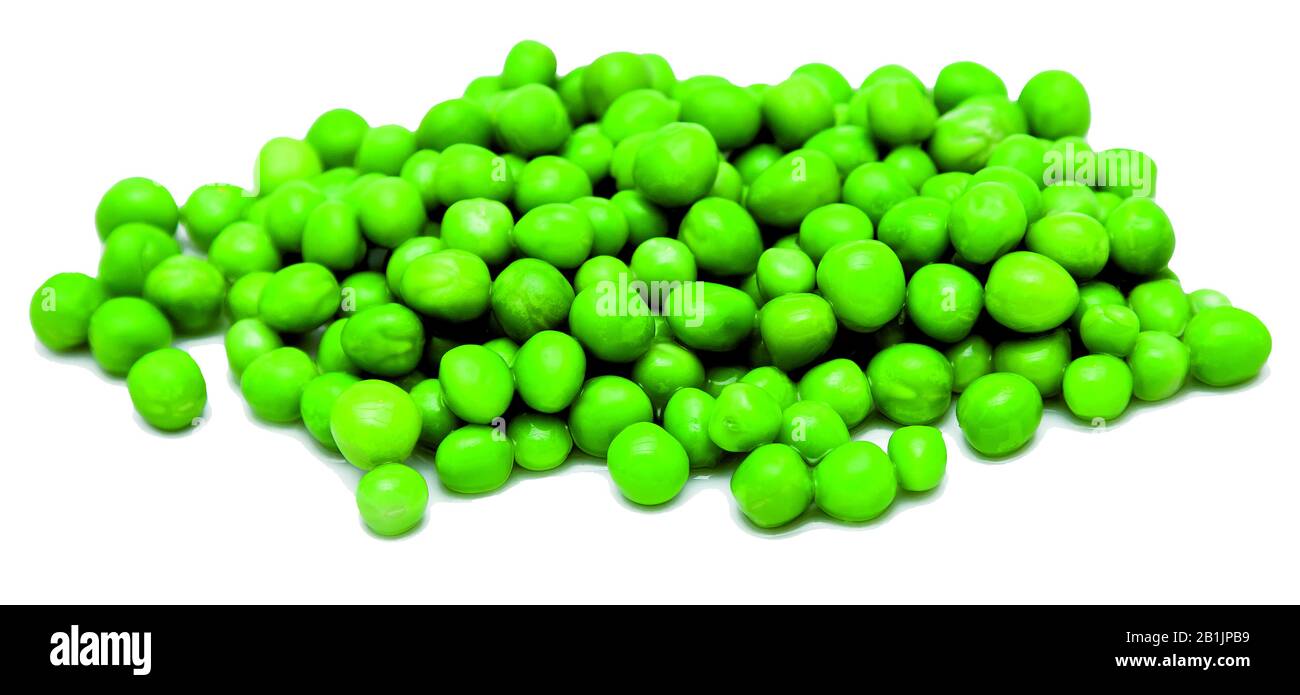 Green peas frozen on Cut Out Stock Images & Pictures - Alamy