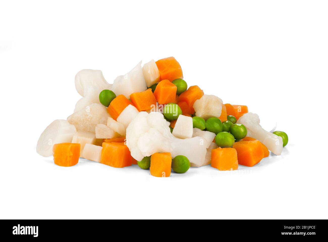Fresh mixed vegetables isolated on white Stock Photo - Alamy