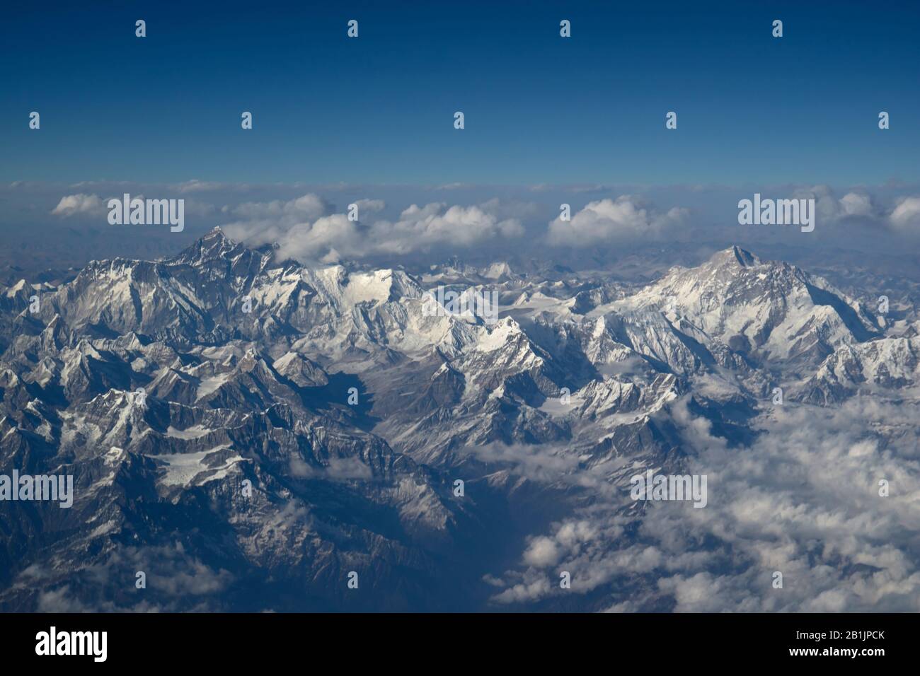 Himalayan Mountain range from the view of an airplane Stock Photo - Alamy