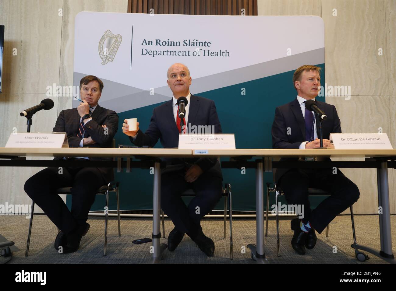 (left to right) HSE National Director, Acute Operations Liam Woods ...