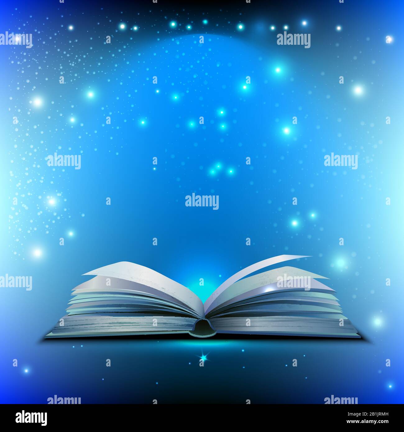 Open bible shining Stock Vector Images - Alamy