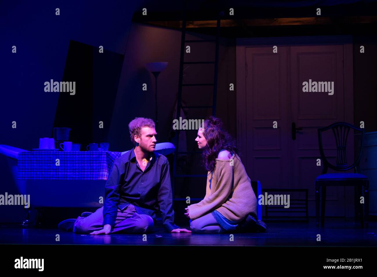 Helen Barke (als Jill Tanner) & Johannes Hallervorden (als Don Baker ...