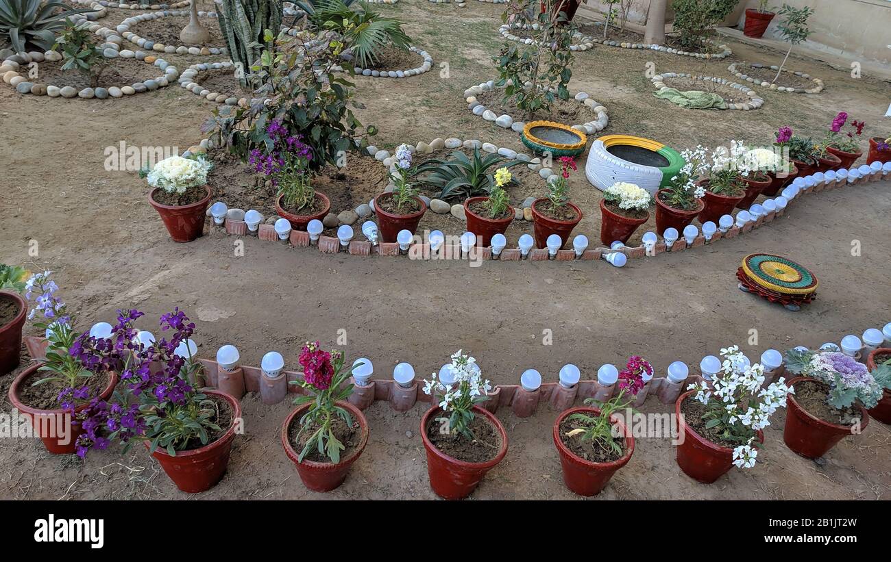 Beautiful colorful garden Stock Photo - Alamy