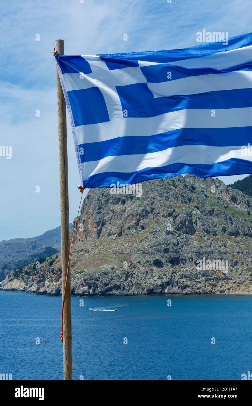 Rhodes flag hi-res stock photography and images - Alamy