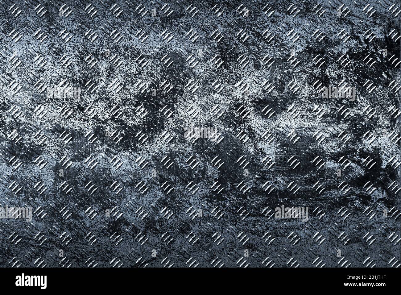 grunge diamond plate. dirty rust metal background and texture. 3d ...