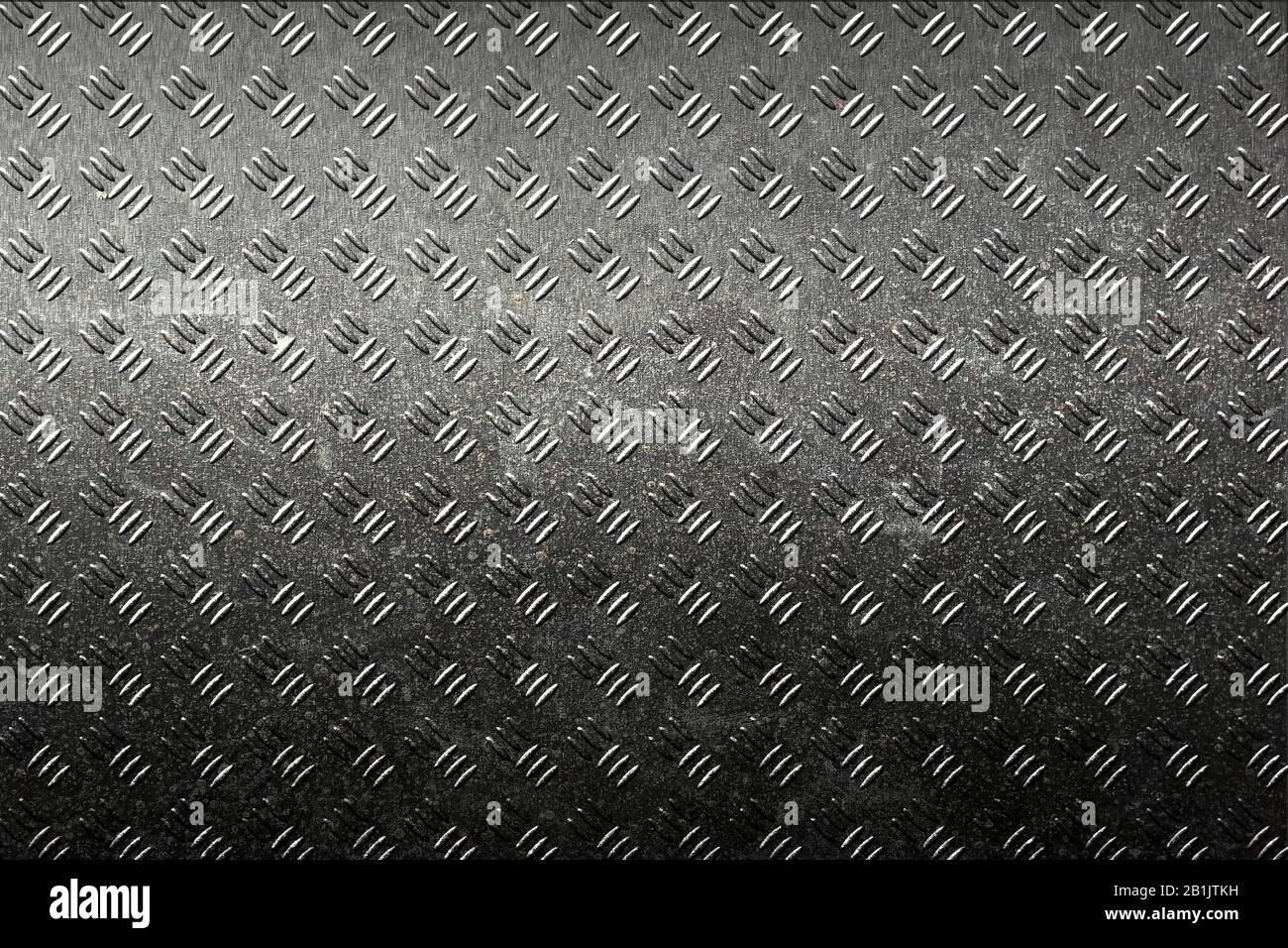 black grunge diamond plate. dirty rust metal background and texture. 3d ...