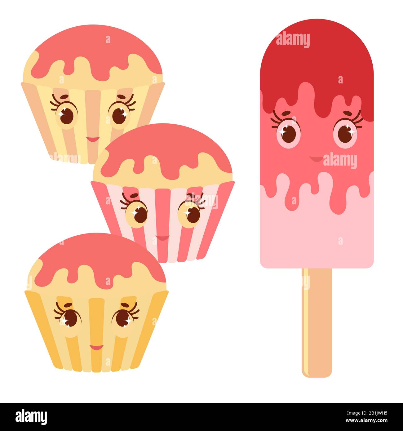 Delicious cake on wooden Stock Vector Images - Alamy