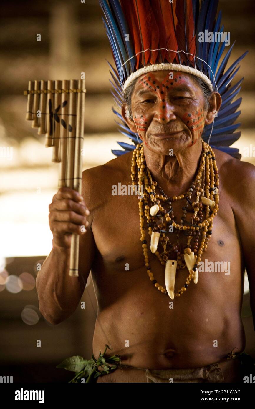 Indian, Indigenous dance, Dessano Tribe, Tupé Community, Manaus ...