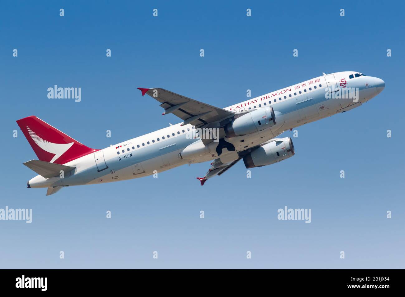 Hong Kong, China – September 20, 2019: Cathay Dragon Airbus A320 ...