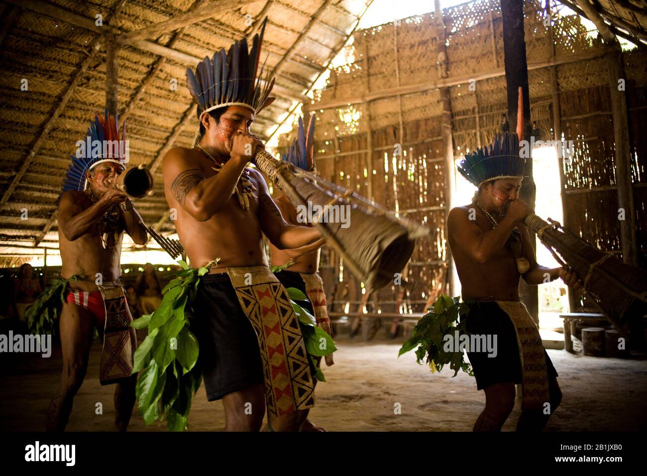 Indian, Indigenous dance, Dessano Tribe, Tupé Community, Manaus ...