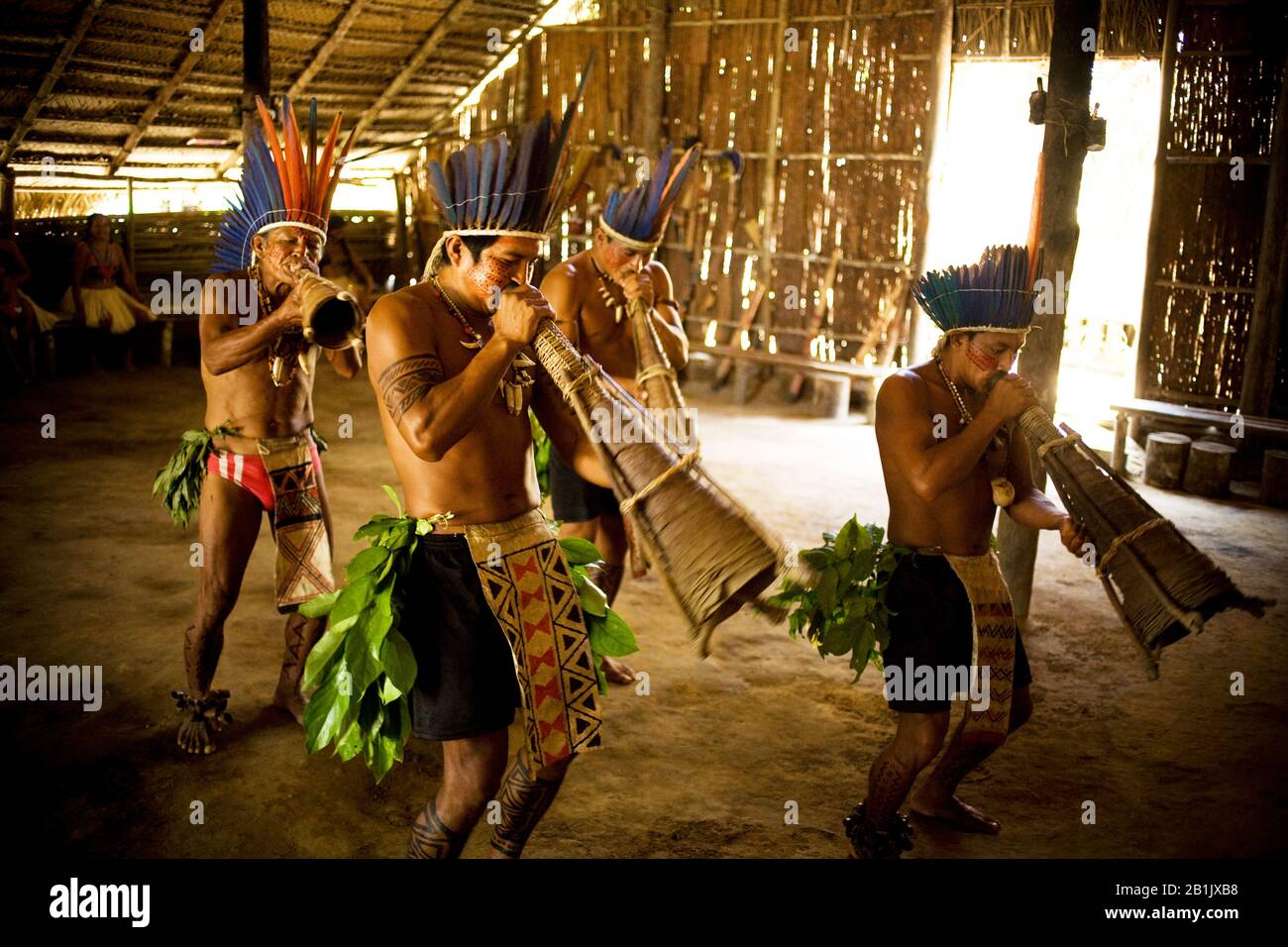 Indian, Indigenous dance, Dessano Tribe, Tupé Community, Manaus ...