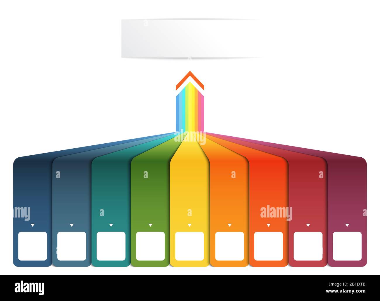 Vertical colourful strips with prospect and shade. Template Infographic ...