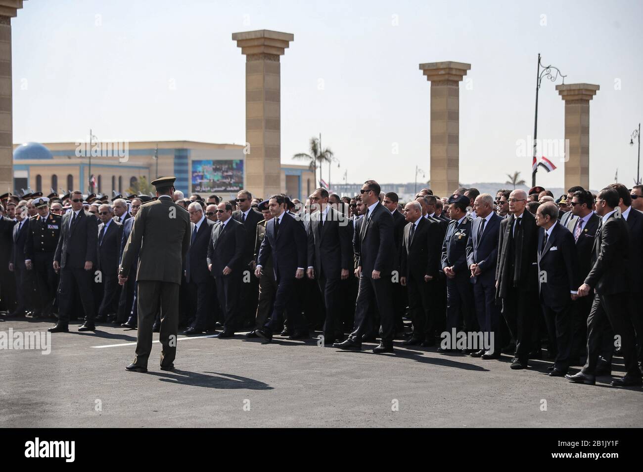 Cairo, Egypt. 26th Feb, 2020. Egyptian President Abdel Fattah el-Sisi ...