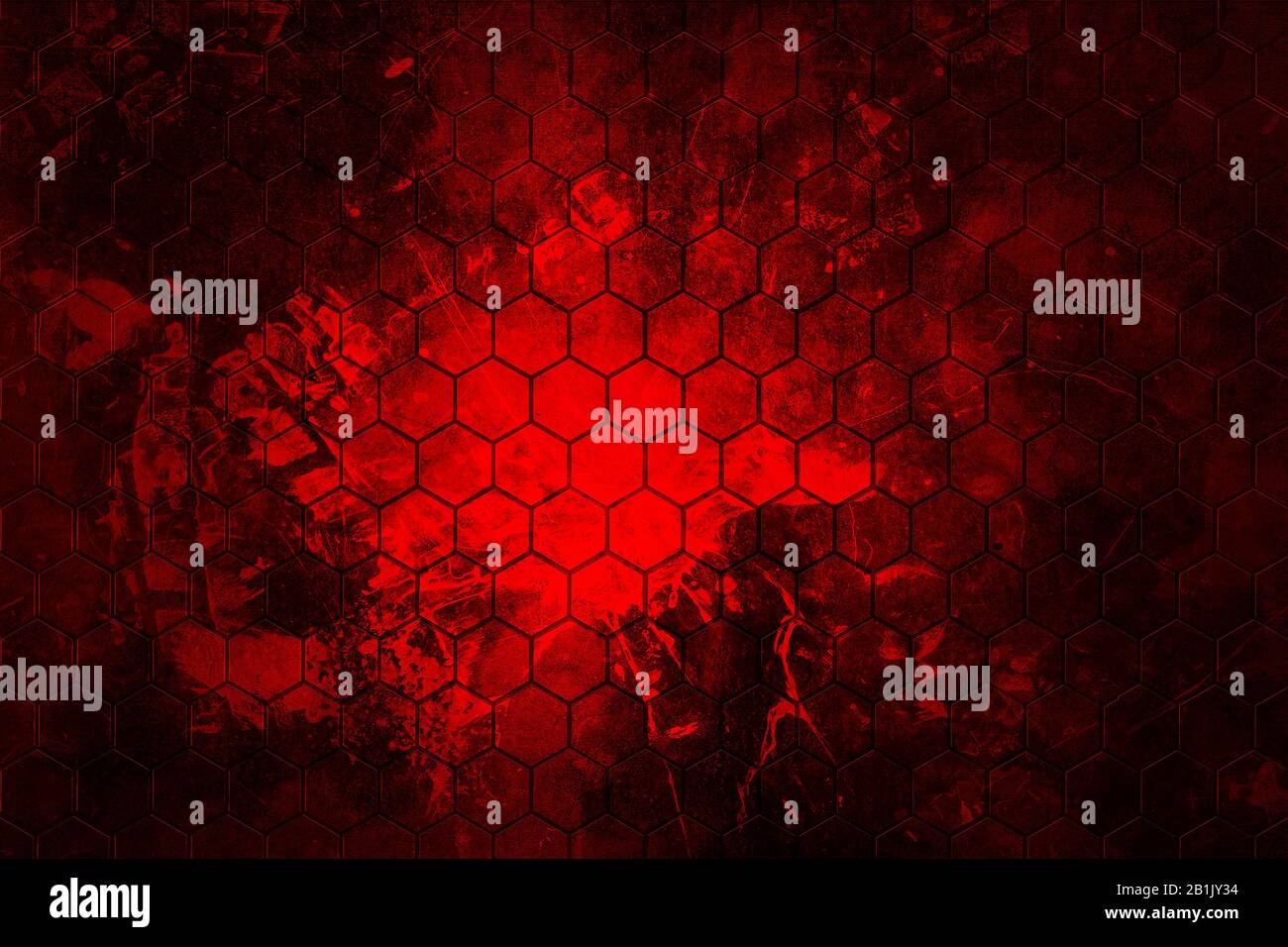 dark red hexagon background and real texture for material design. 3d ...