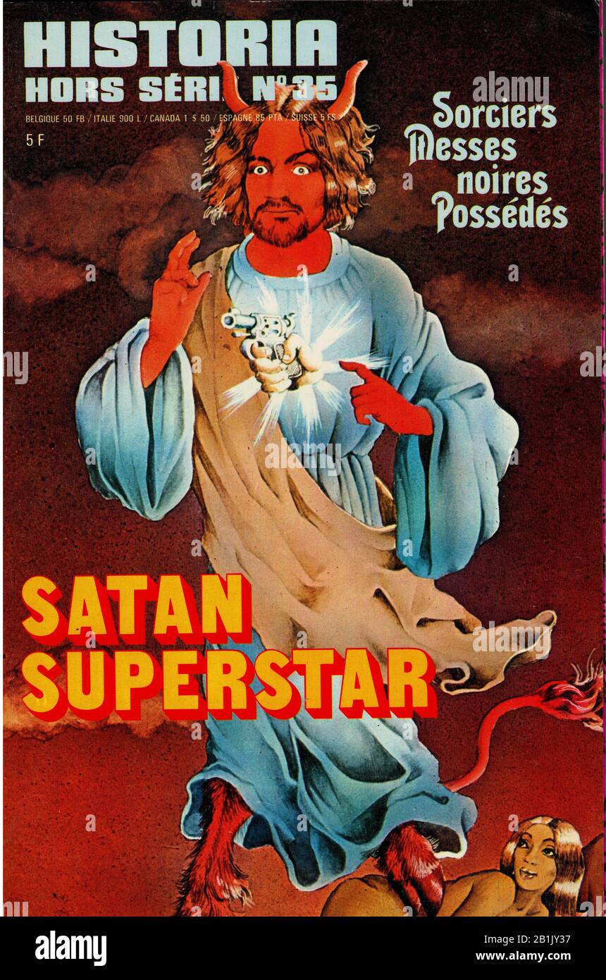 Satan superstar, Historia magazine, 1974, France Stock Photo - Alamy