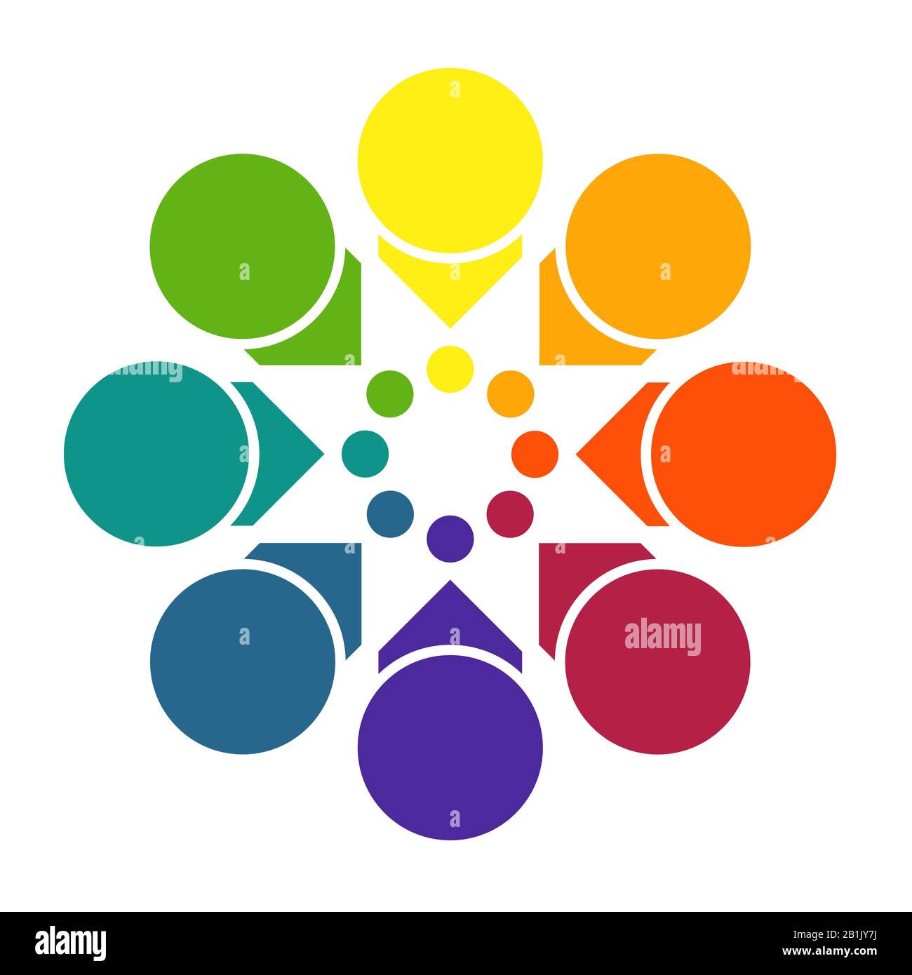 Template 8 infographic from circles hi-res stock photography and images ...