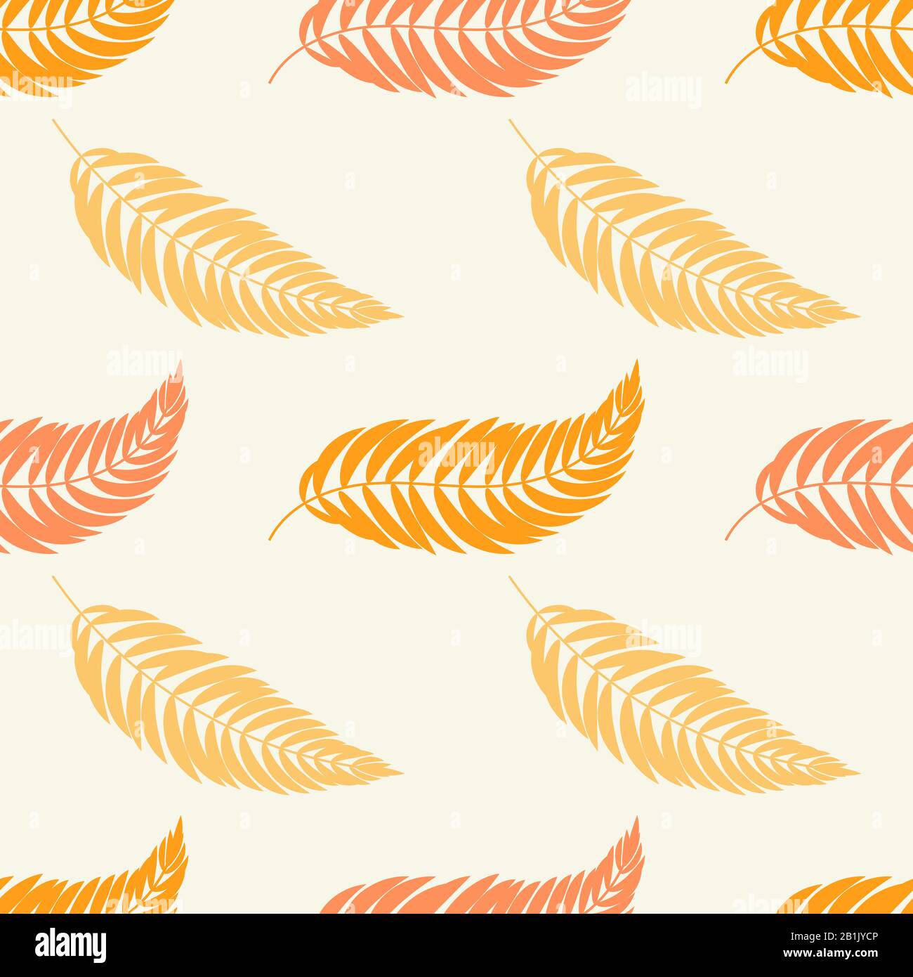 Orange fern with abstract background Stock Vector Images - Alamy