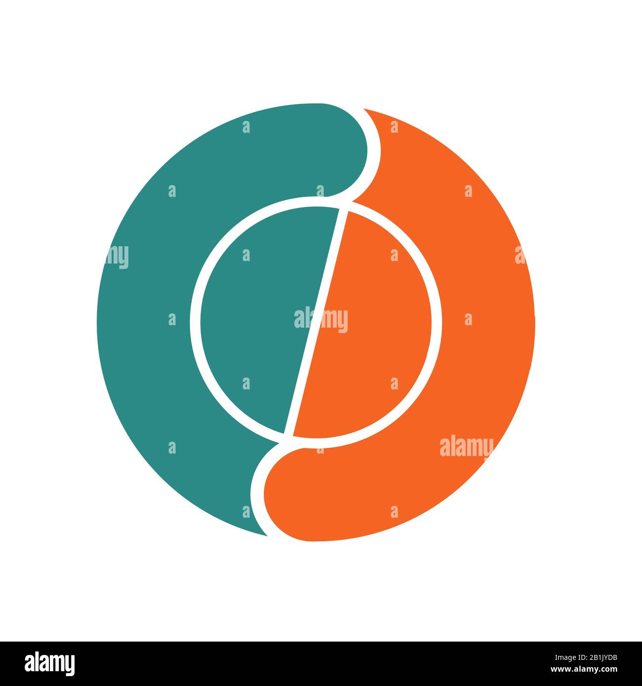 Template from colored pie charts and ring for Infographics circular ...
