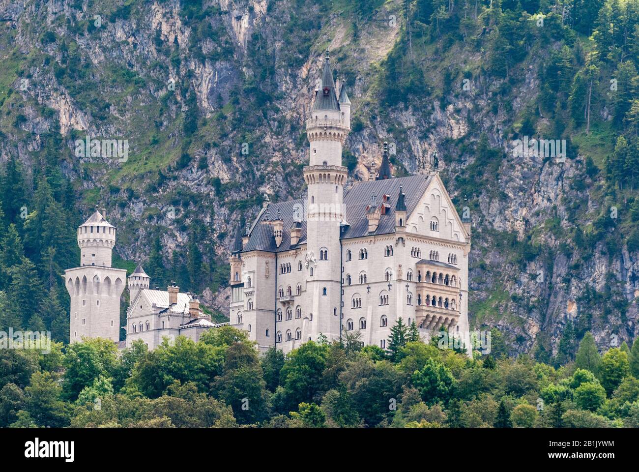Fussen, Germany – June 29, 2016. Exterior view of Schloss ...