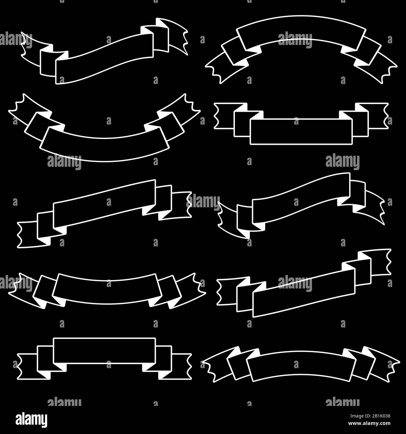 Black ribbon Stock Vector Images - Alamy