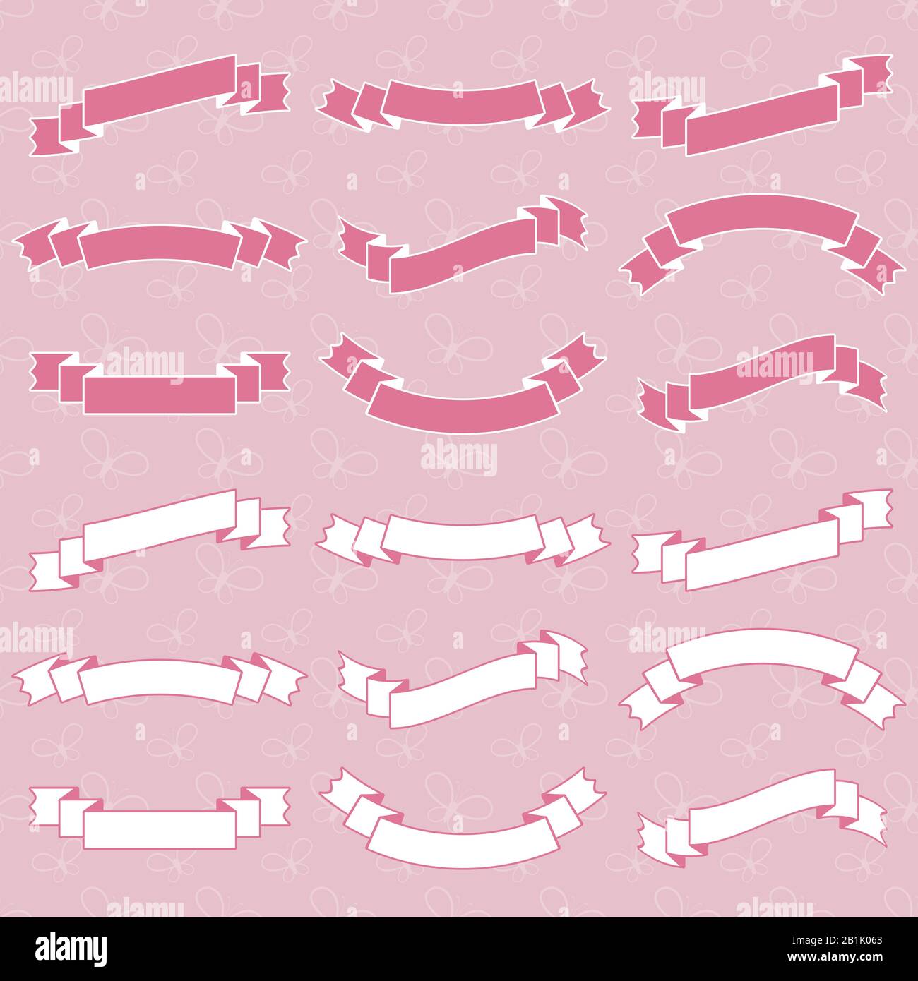 Light Pink Banner Clipart