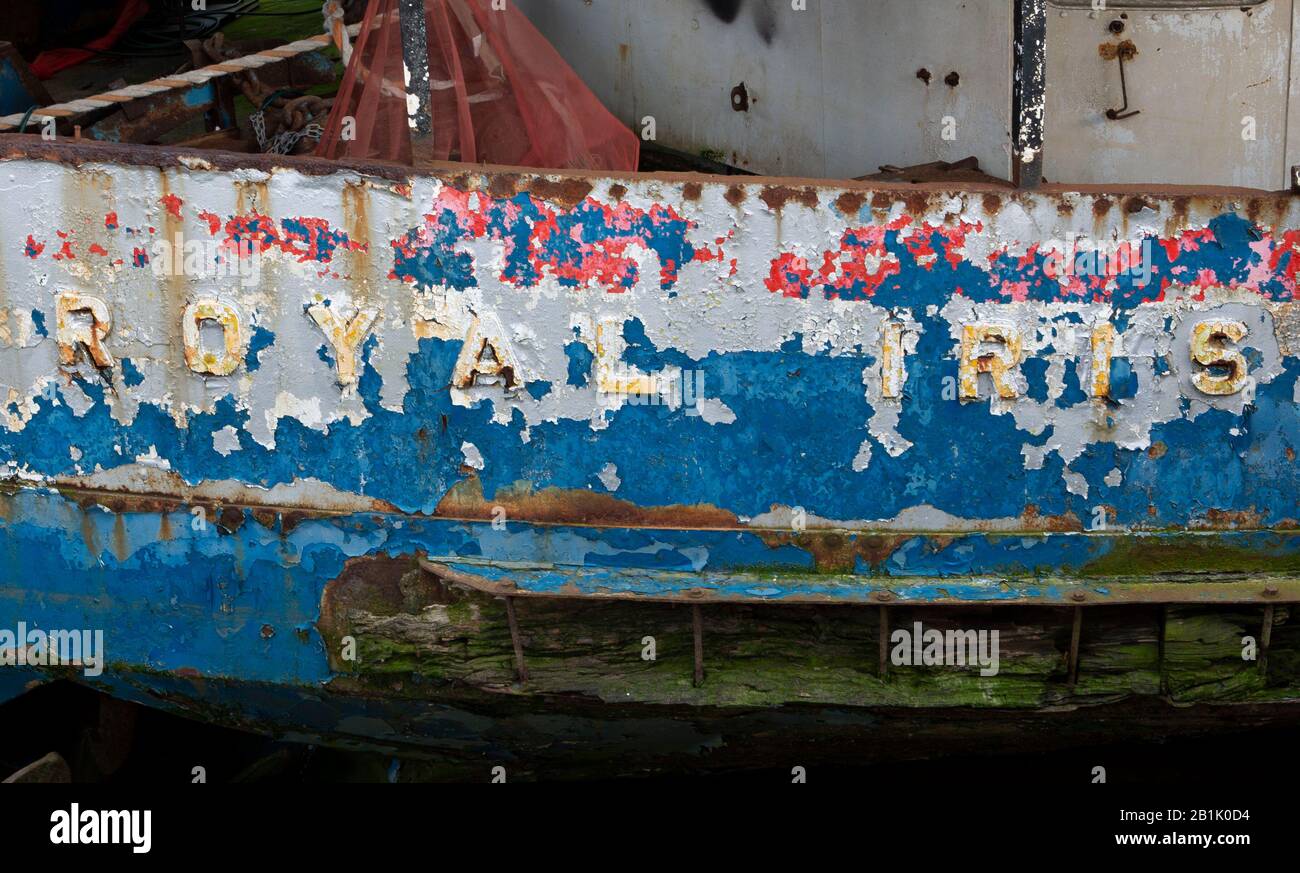 The Royal Iris ferry name Stock Photo - Alamy