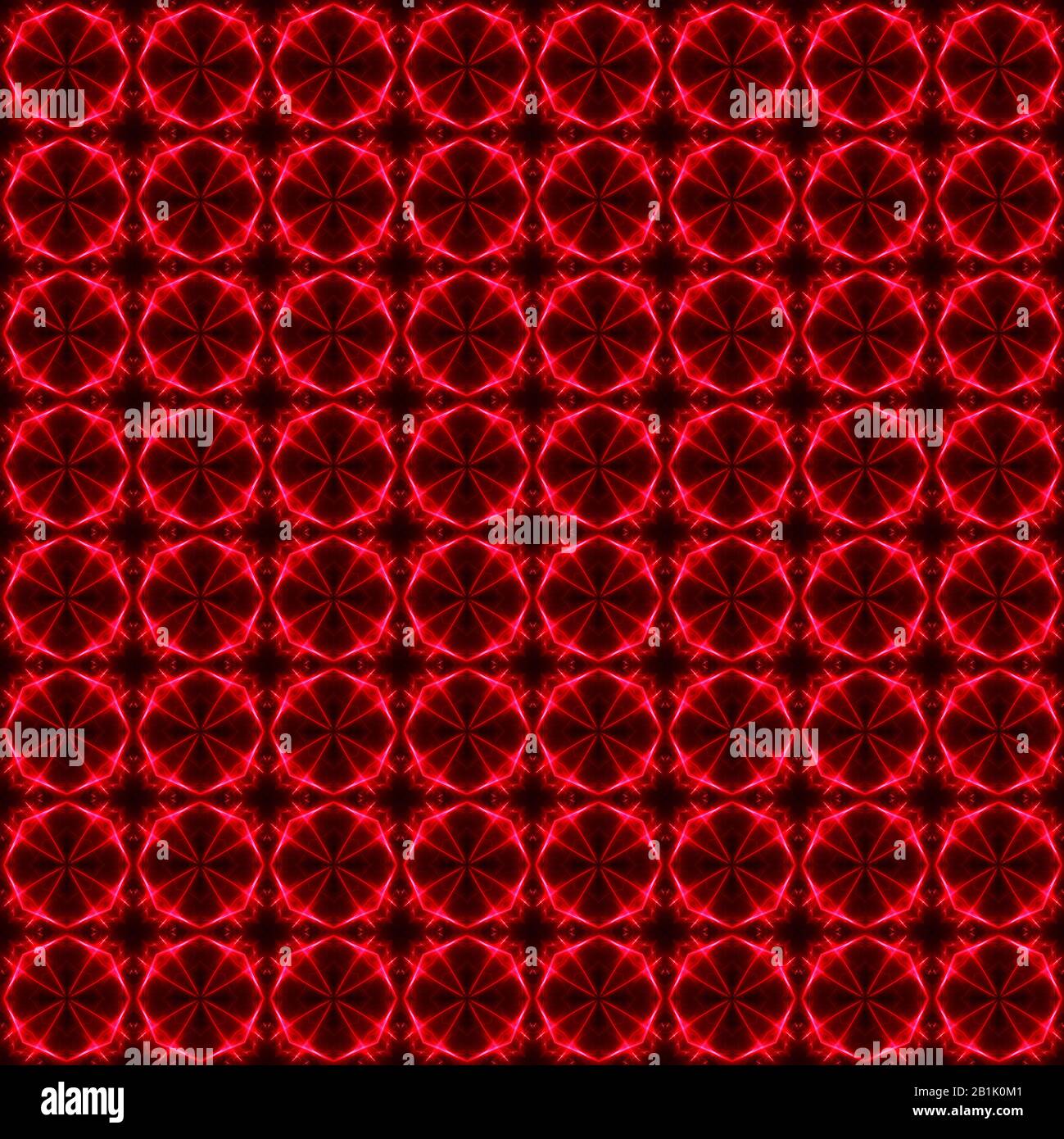 red and black light pattern background and texture. kaleidoscope design ...