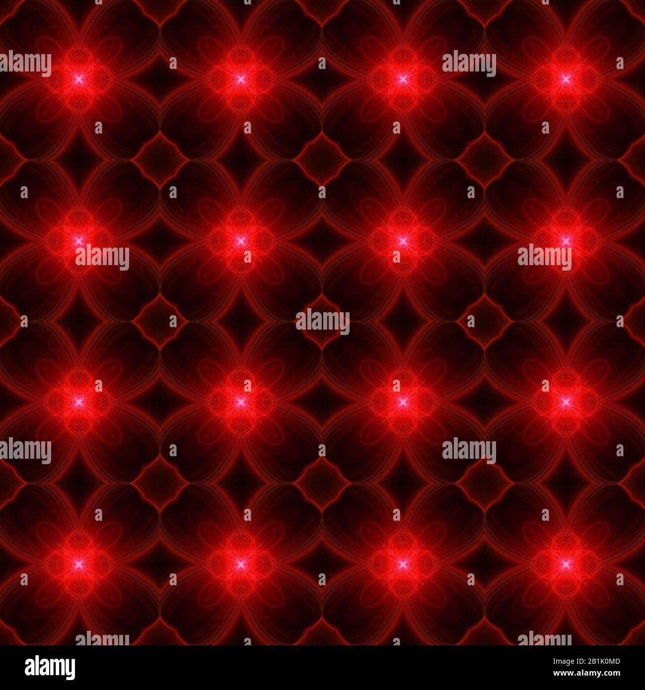 red and black light pattern background and texture. kaleidoscope design ...