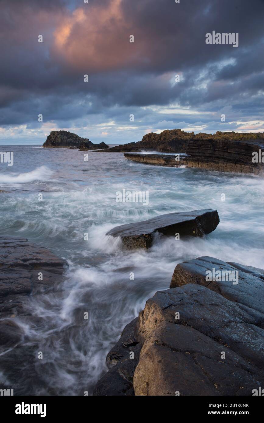 Dramatic coastal scenery and light on the Isle of Man, Irish Sea, UK ...