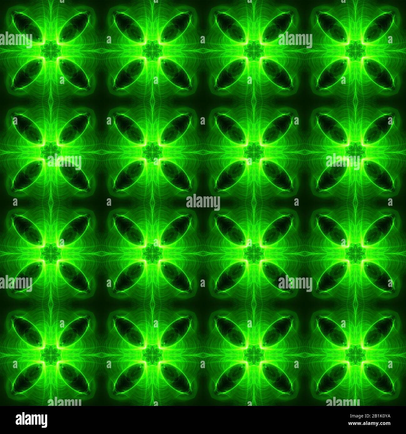 green and black light pattern background and texture. kaleidoscope ...