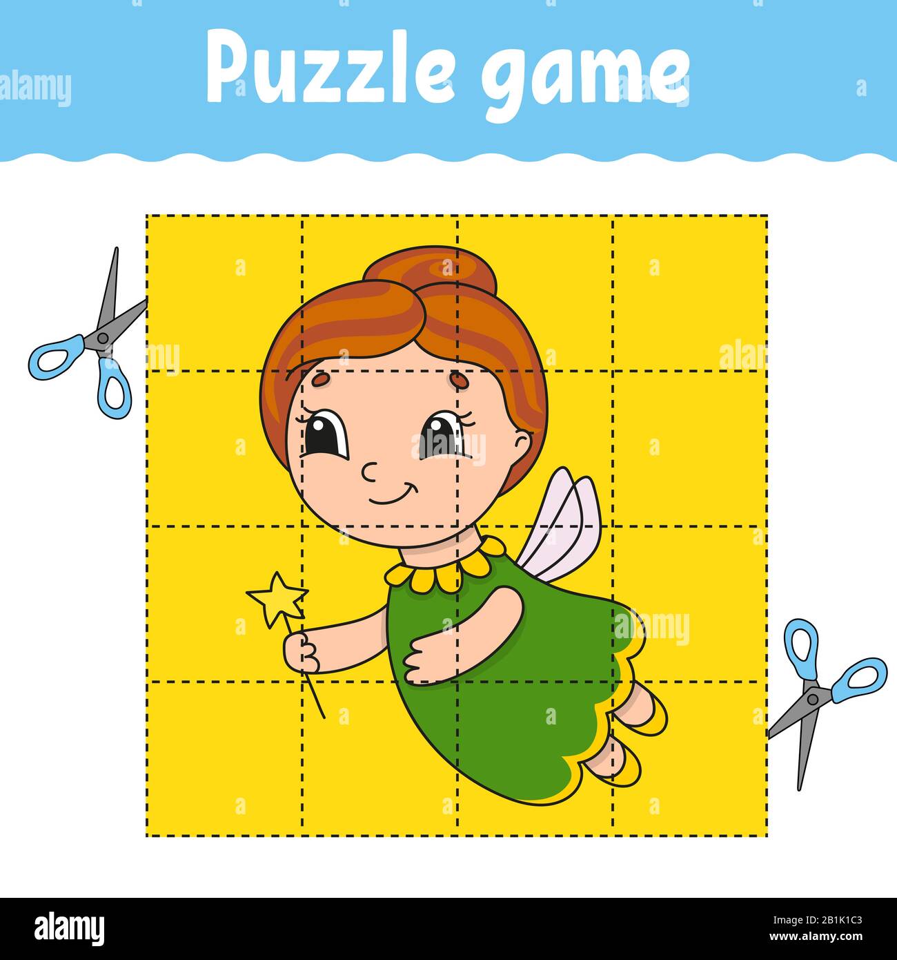 Puzzle game for kids . Education developing worksheet. Learning game ...
