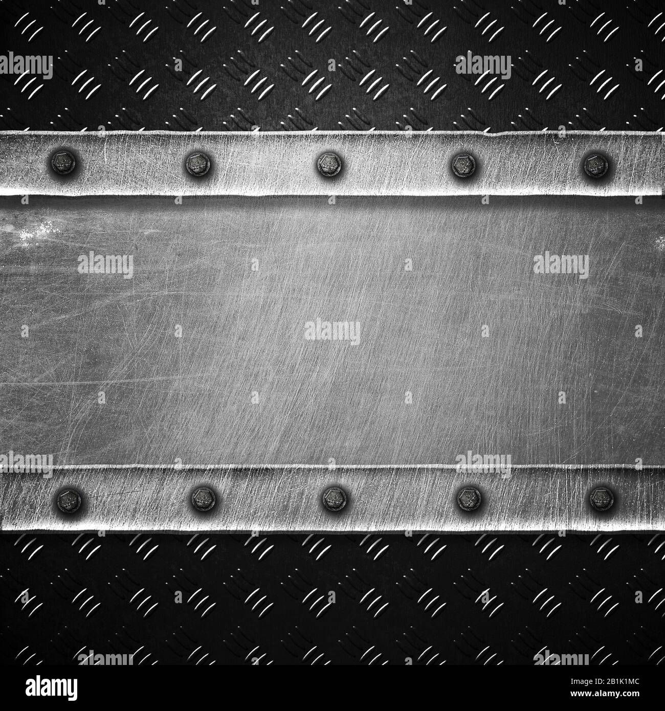 grunge metal and rust plate. 3d illustration for background and texture ...