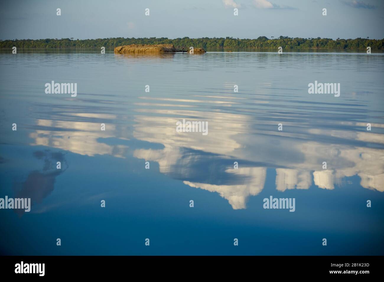 Landscape, Sunset, Negro River, Novo Airão, Amazonas, Brazil Stock ...