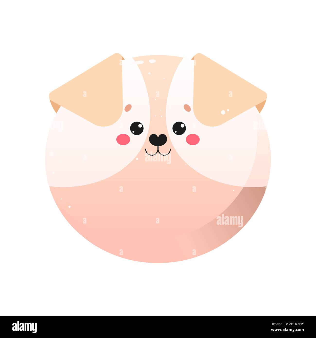 Kawaii dog icon hi-res stock photography and images - Alamy