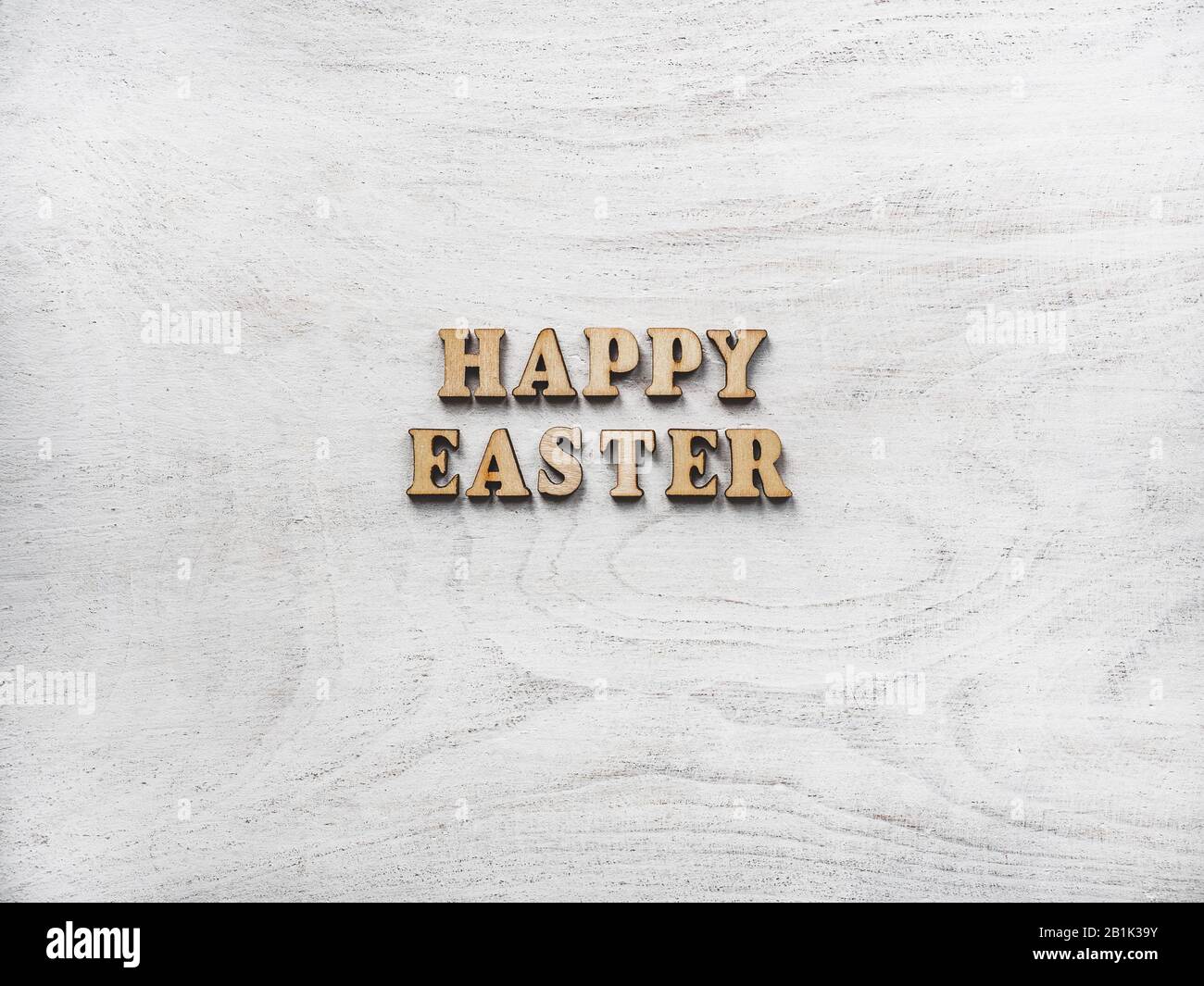 Words HAPPY EASTER on a white, isolated background Stock Photo - Alamy