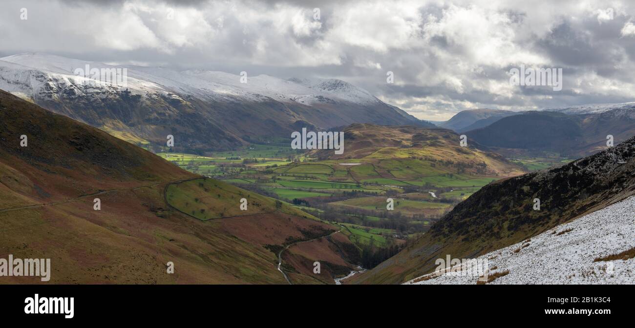 View towrds High Rigg and St. John's in the Vale from Lonscale Fell on ...