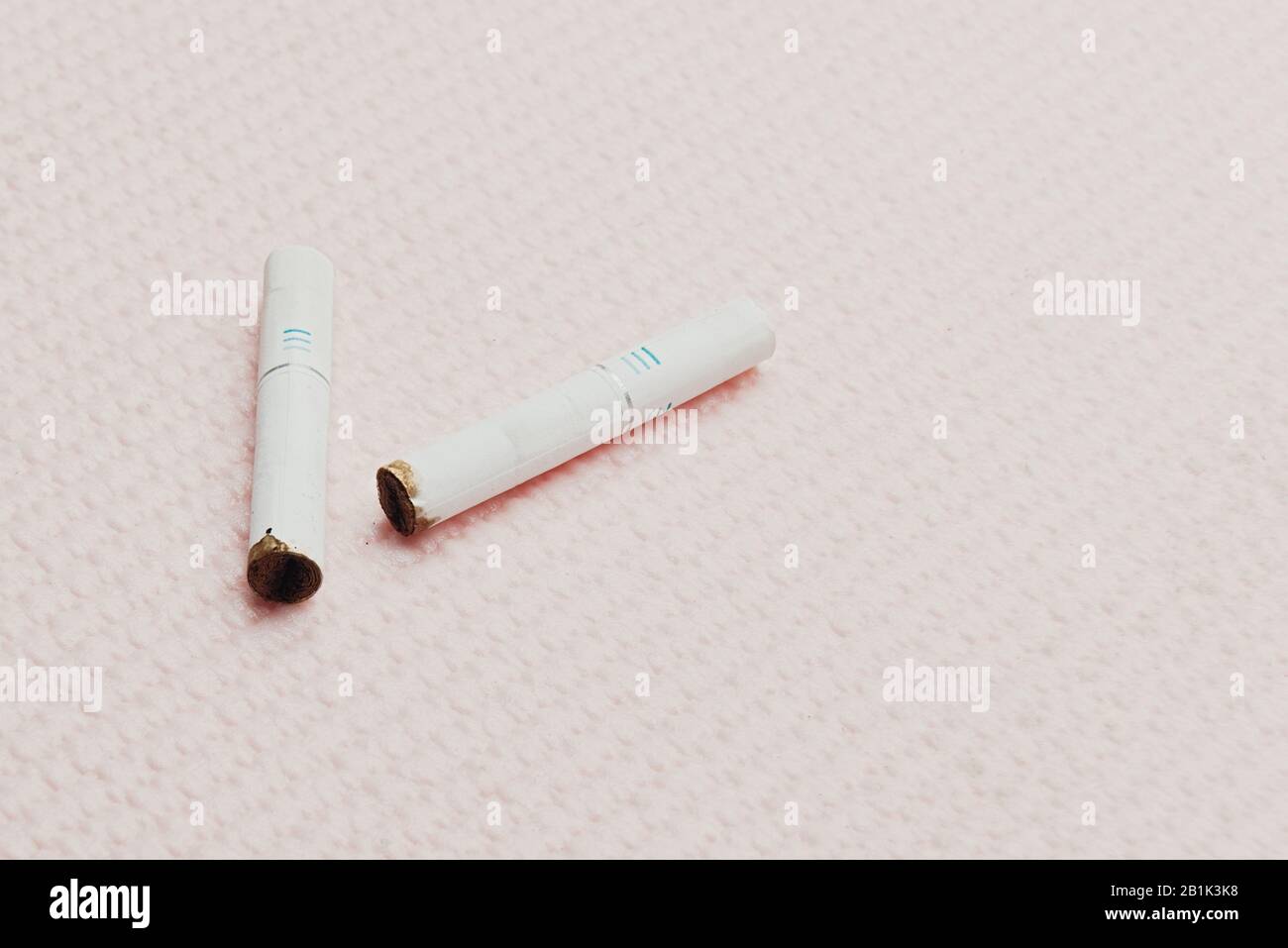 Kaunas, Lithuania - February 26, 2020: smoked used HEETS sticks for ...