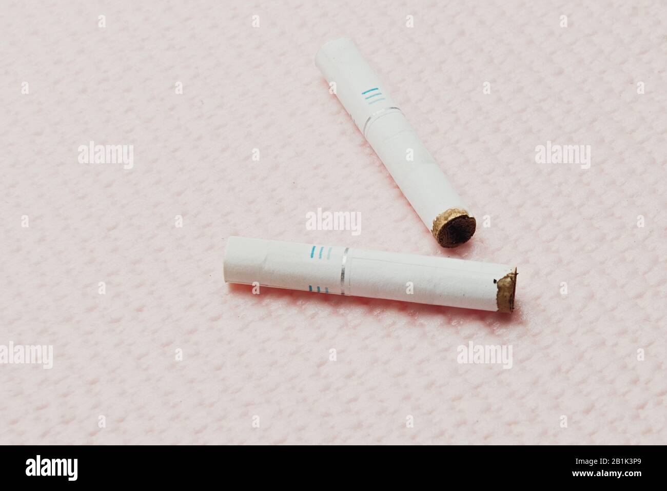 Kaunas, Lithuania - February 26, 2020: smoked used HEETS sticks for ...