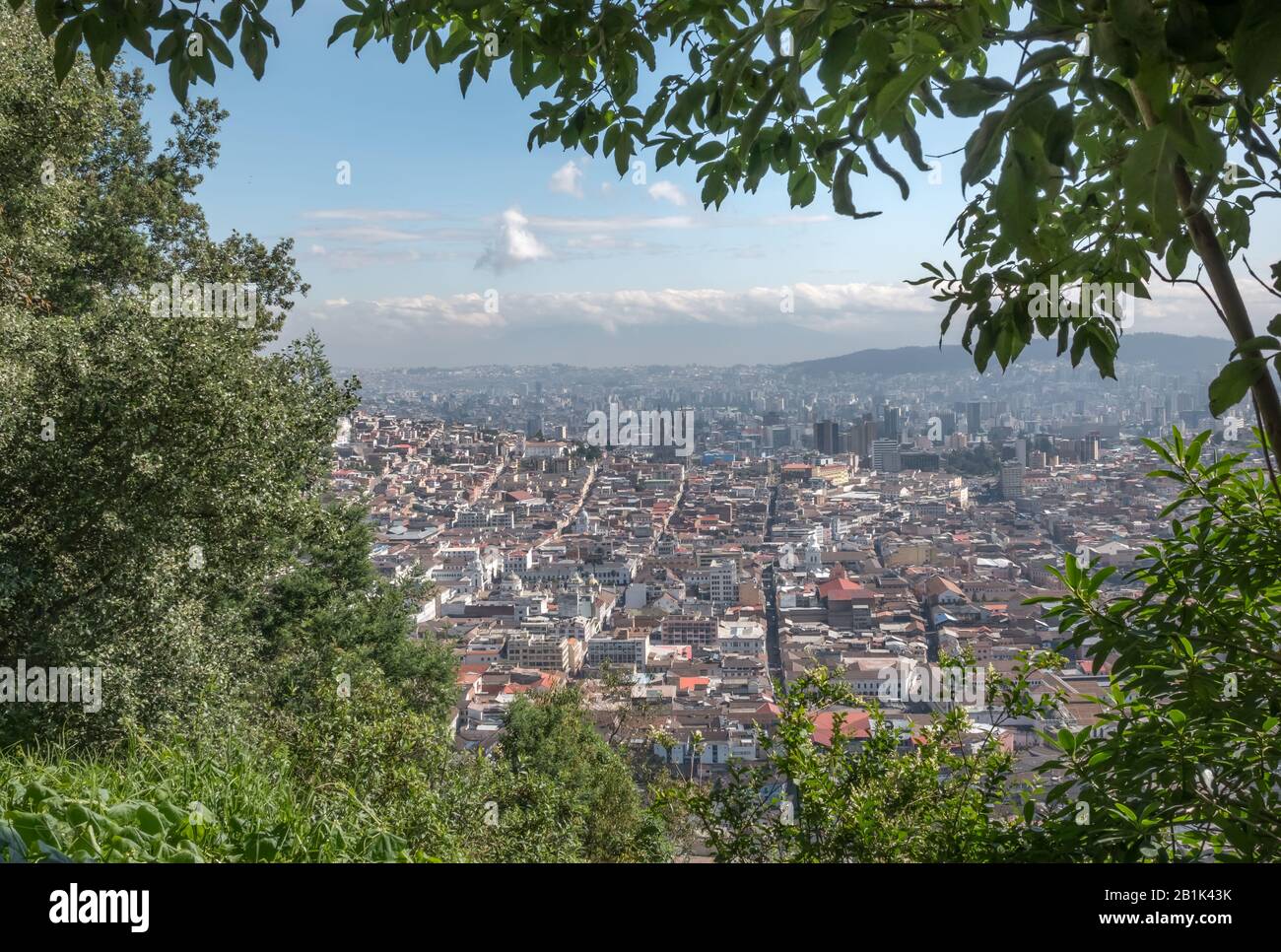 The historical center of Quito, founded in the 16th century on the ...